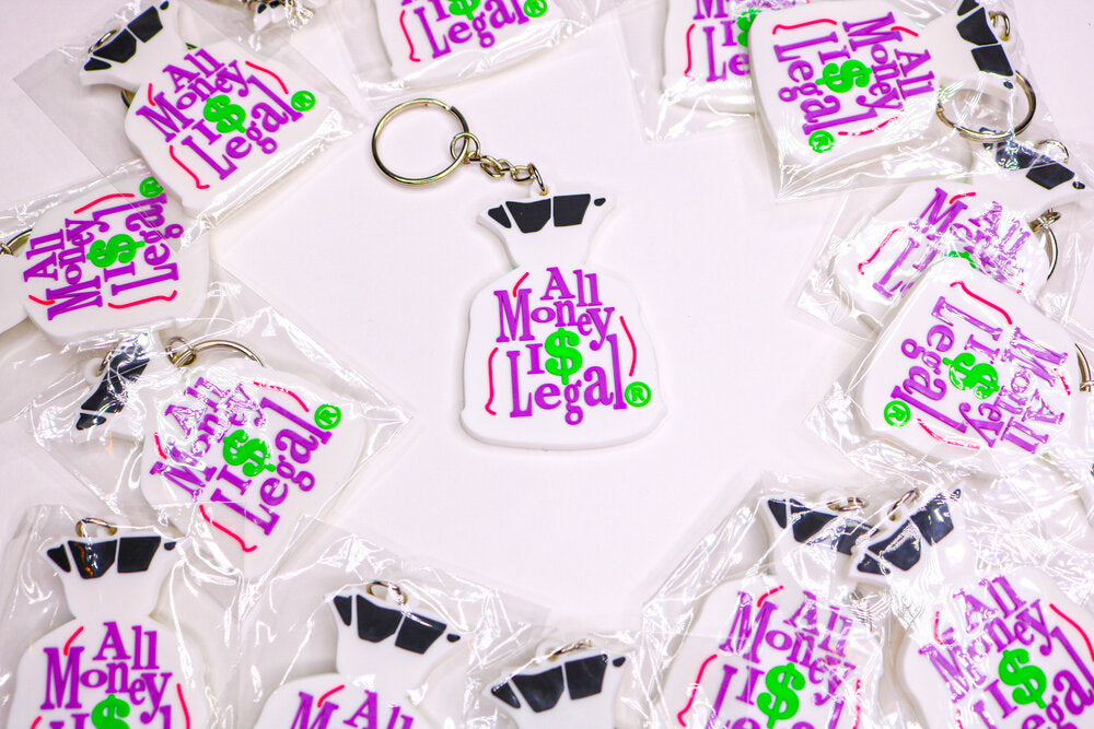 FRESH PRINCE MONEY BAG KEY CHAIN– All Money is Legal (A.M.I.L.)